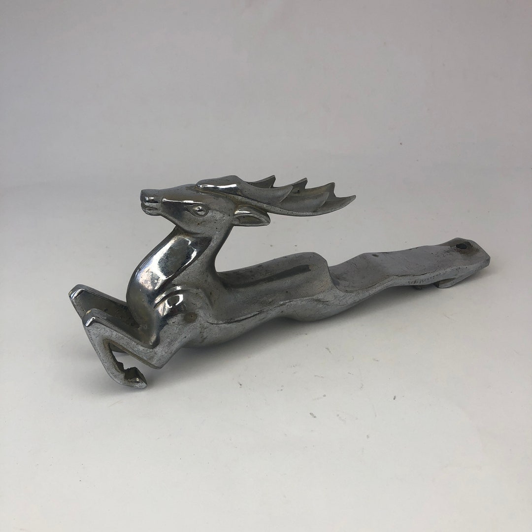 Vintage Car Emblem, Deer, Soviet Car, Volga, GAZ 21, Deer Decor ...