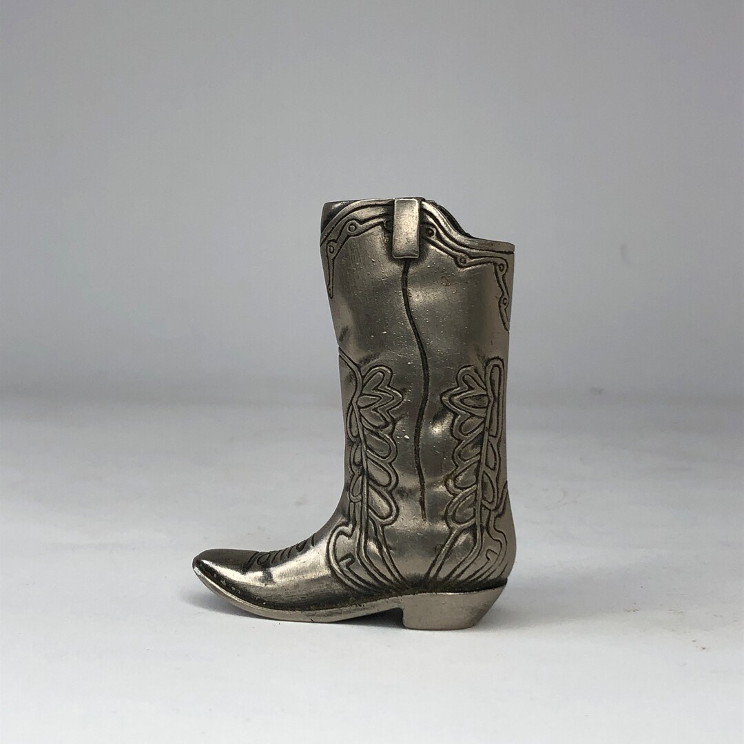 Vintage Lighter Case, Cowboy Boot, Lighter Metal Case, Pocket Lighter ...