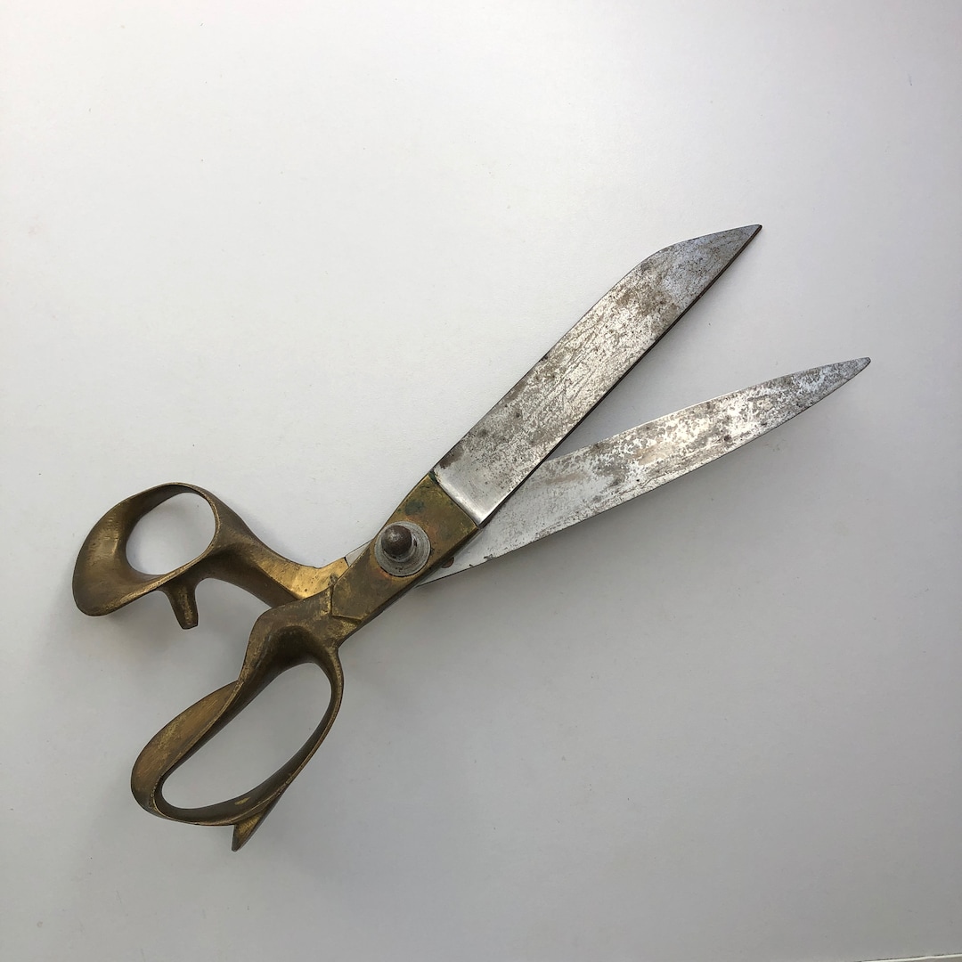 Vintage Tailor Scissors, Large Scissors, Sewing Tool, Cutting and ...