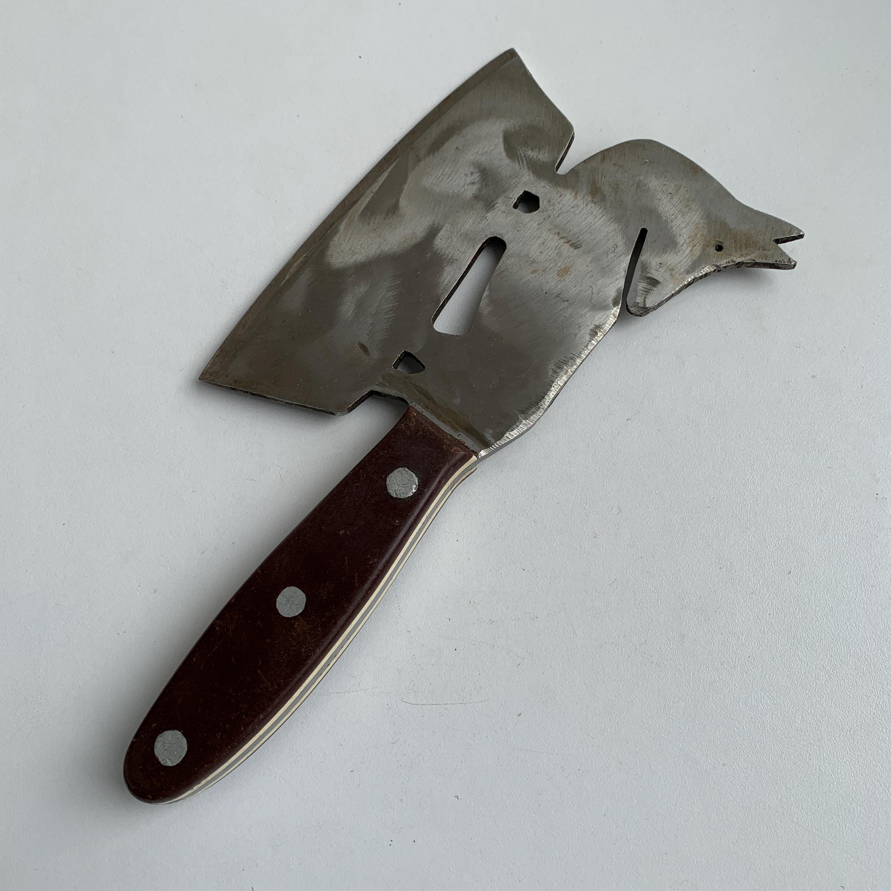 Vintage Butcher Axe, Fox Axe, Handmade, Kitchen Axe, Soviet Meat Axe ...