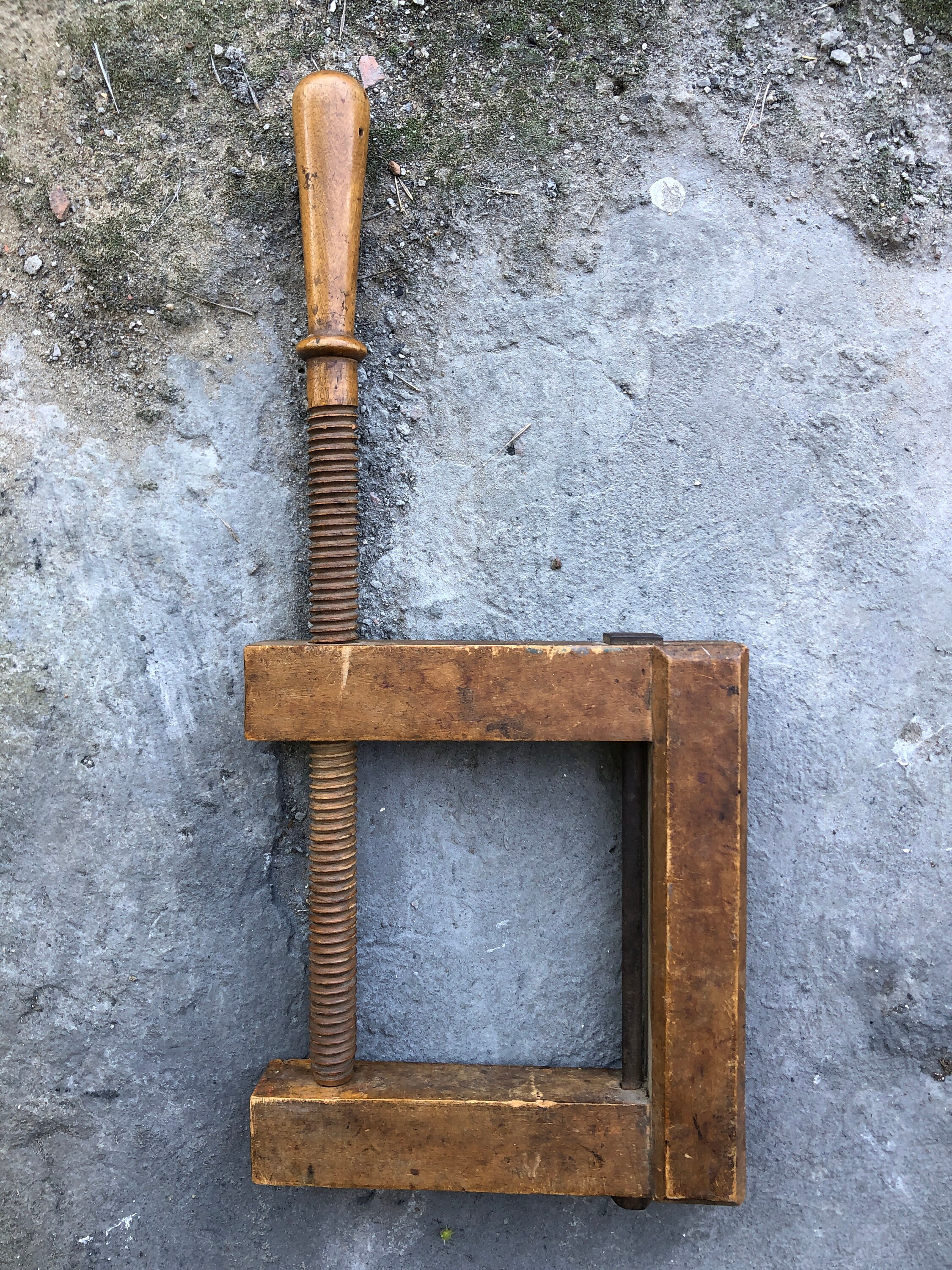 Vintage Carpenter's Clamp, Large Clamp, Wood Screw Clamp, Carpentry ...