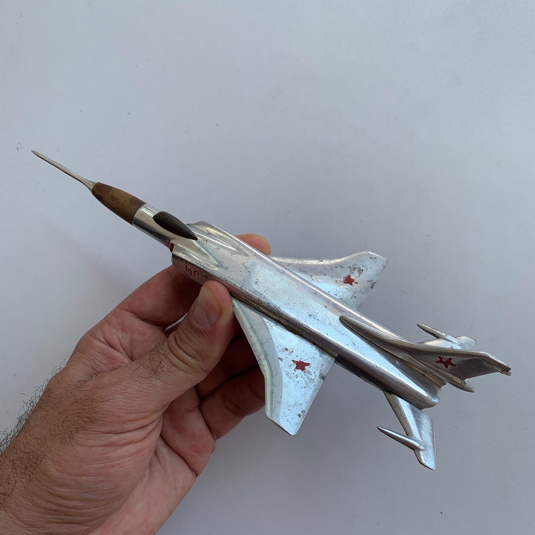 Vintage Airplane Model, Metal Airplane Model, Military Airplane, Soviet ...
