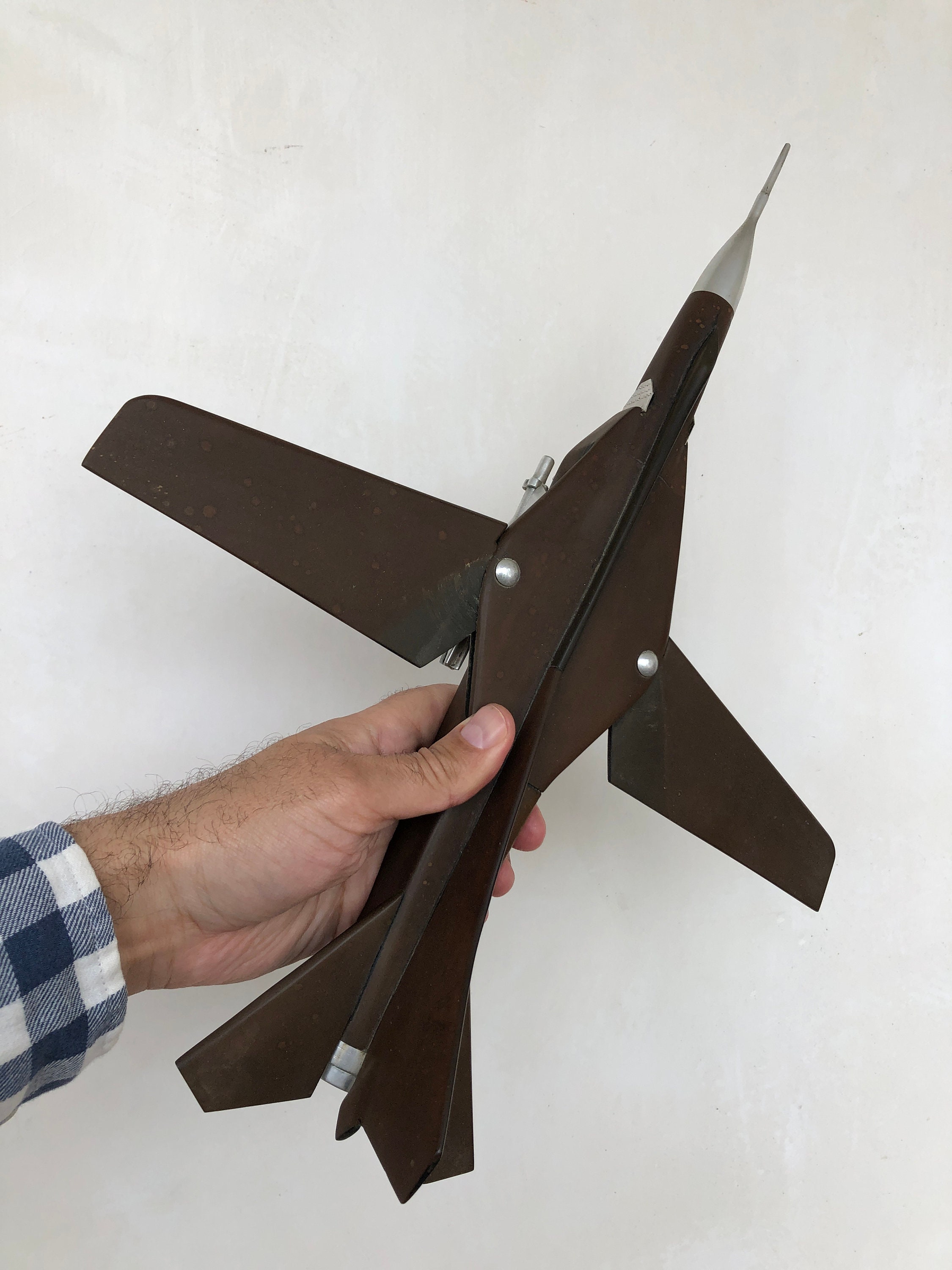 Vintage Airplane Model, Soviet Airplane, MIG-23 Fighter, Table Decor ...