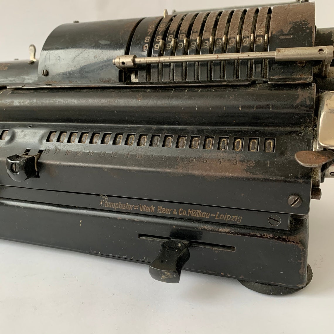 Antique Triumphator Calculator Adding Machine Mechanical | Etsy