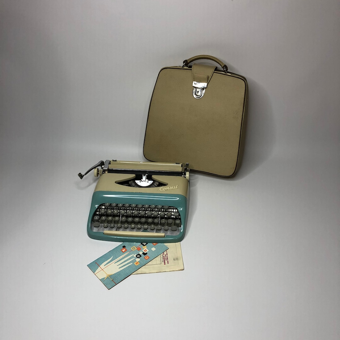 Vintage Typewriter, "consul", 60s Czechoslovakia, Portable Typewriter ...