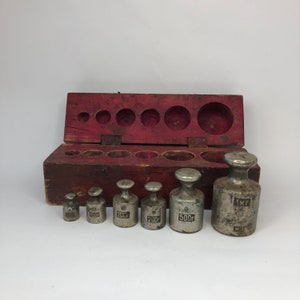 Vintage Weight Set, Soviet Trade Weights, Scale Weights, Rare Weight ...