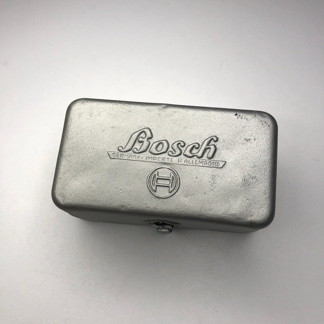 Vintage Metal Box, Bosch, Car Light Box, Collector's Box, Storage Box ...