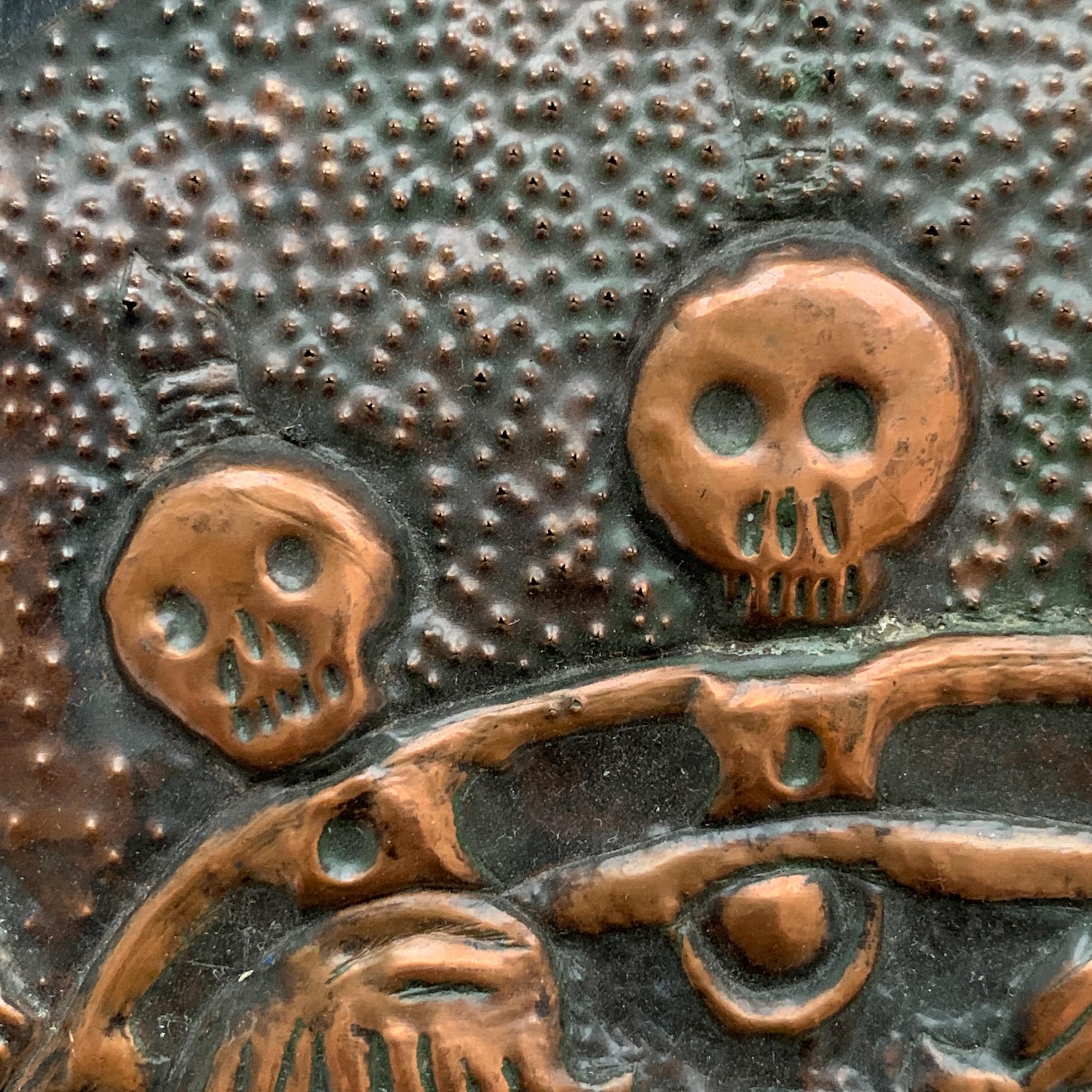 Vintage Copper Mask, Erlik Khan, Wall Hanging, Face on Wall ...