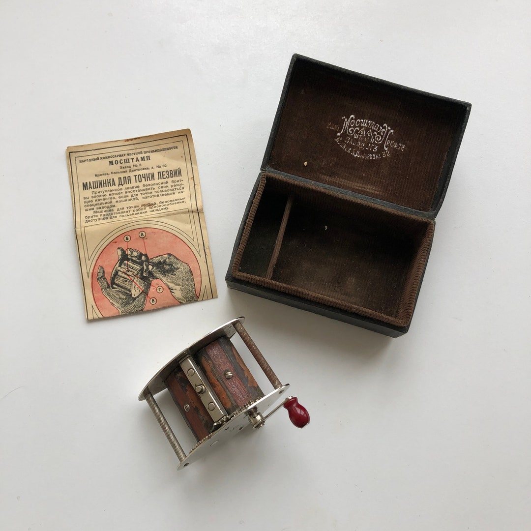 Vintage Razor Blade Sharpener, Blade Dressing, Soviet Razor, Shaving ...