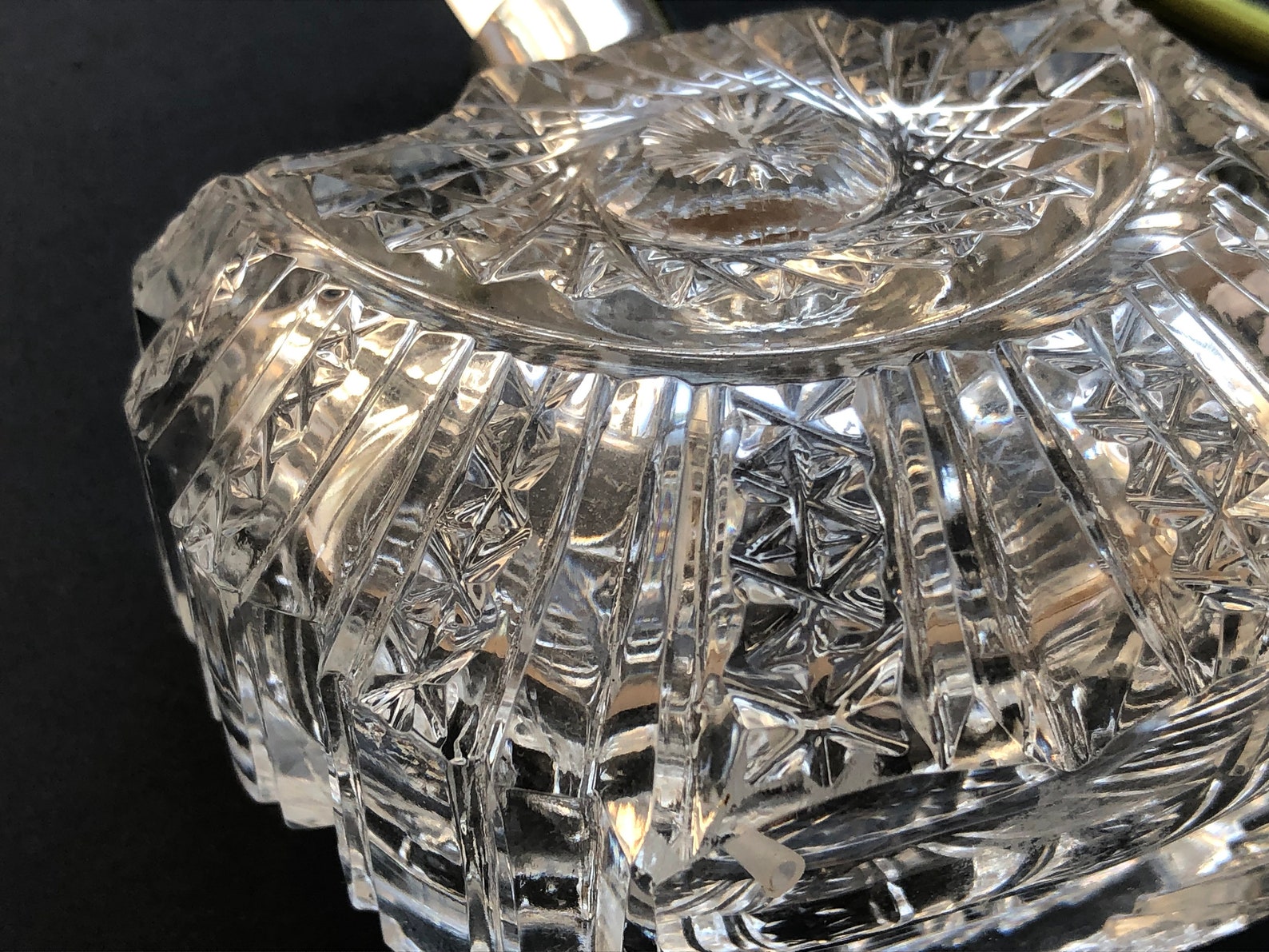 ART DECO Glass Flacon Spray Czech Crystal Bohemian Perfume - Etsy