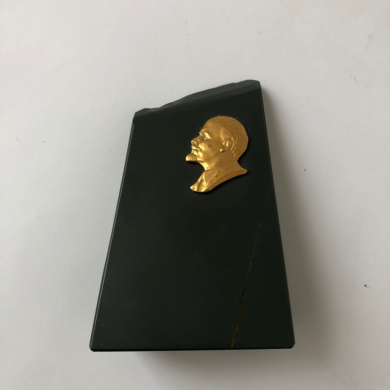 Vintage Souvenir "lenin", Miniature Desktop Monument, Natural Stone ...