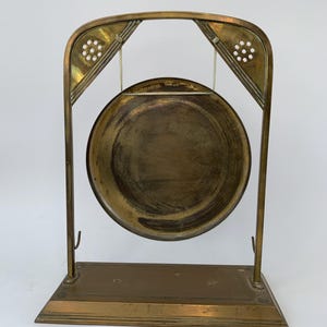 Vintage Table Gong, Bronze Gong, Meditation, Eclectic Boho Home Decor ...