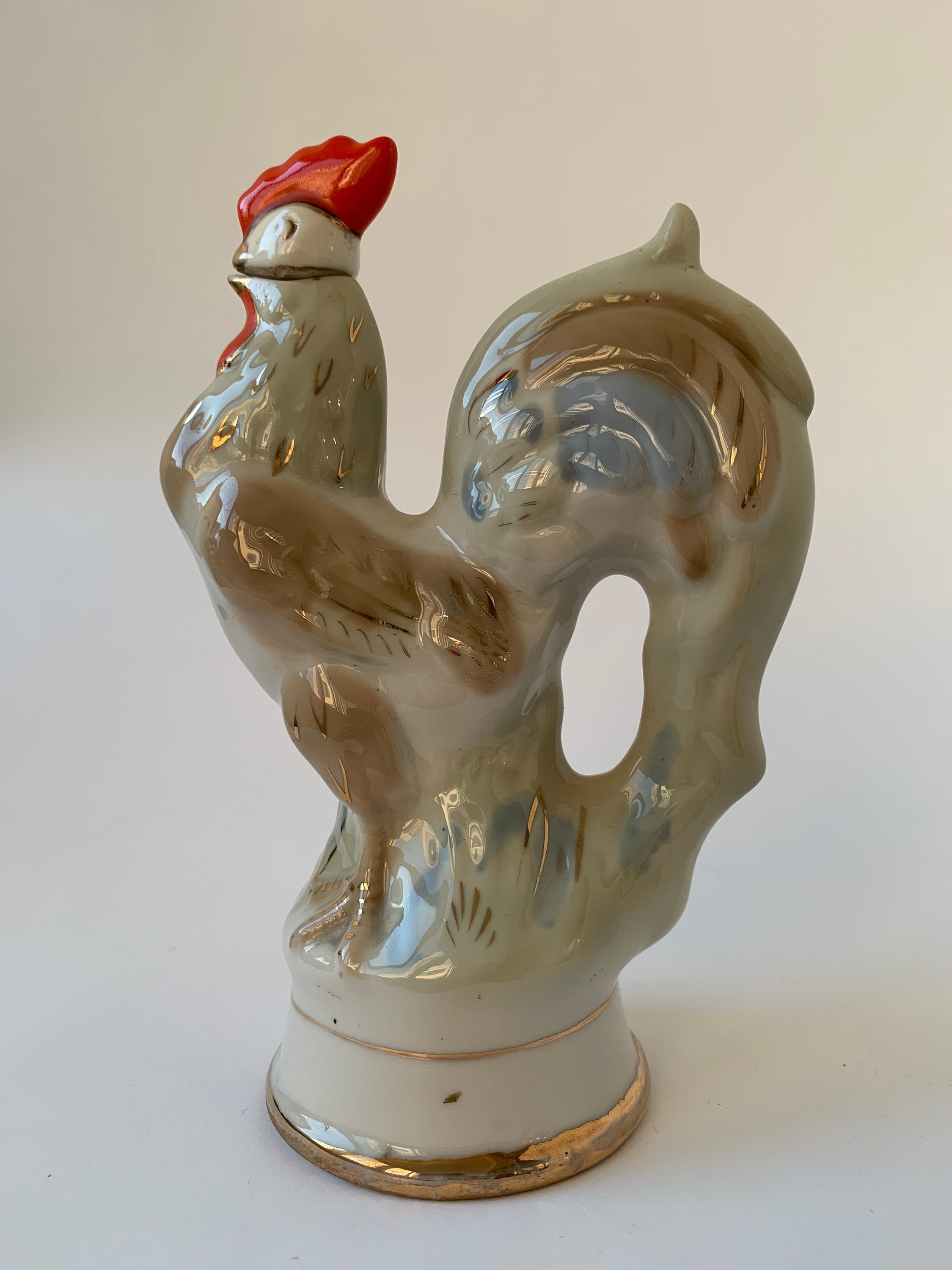 Vintage Soviet Porcelain Decanter Rooster Art & Collectibles Figurines ...