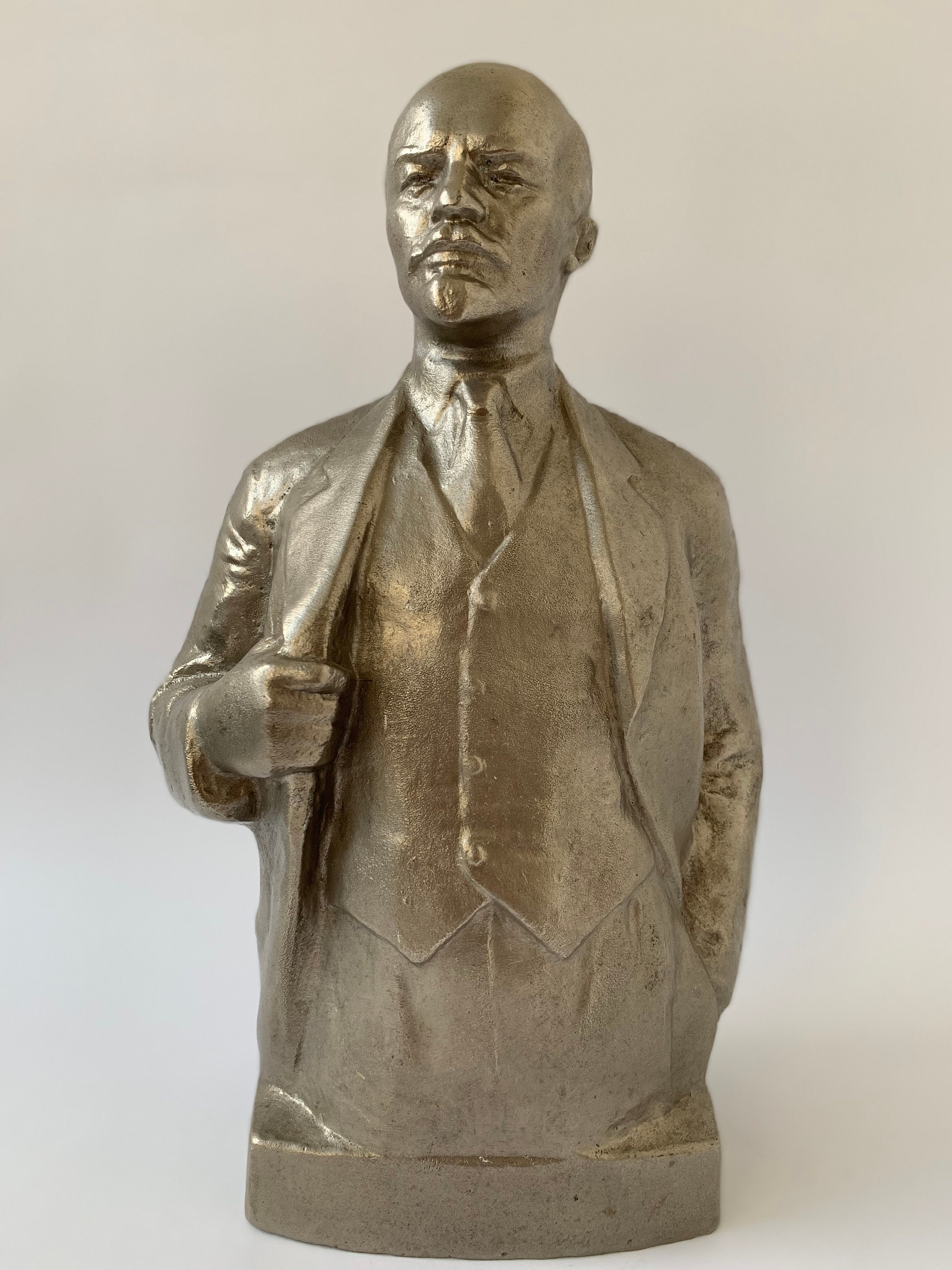 Lenin Sculpture 32 Cm Soviet Table Sculpture Monumental - Etsy