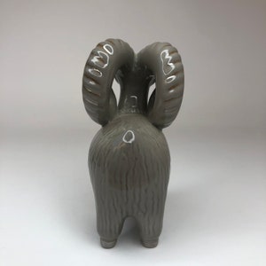 Vintage Faience Sculpture, Faience Ram,, Table Figurine, Collectible ...