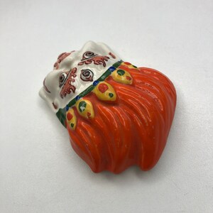 Vintage Mask, Mongolia, God of Fire, Porcelain, Brands, Hand-painted ...