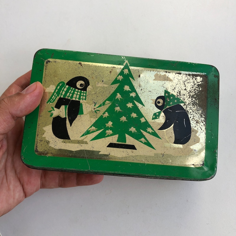 Old Tin Box - Etsy