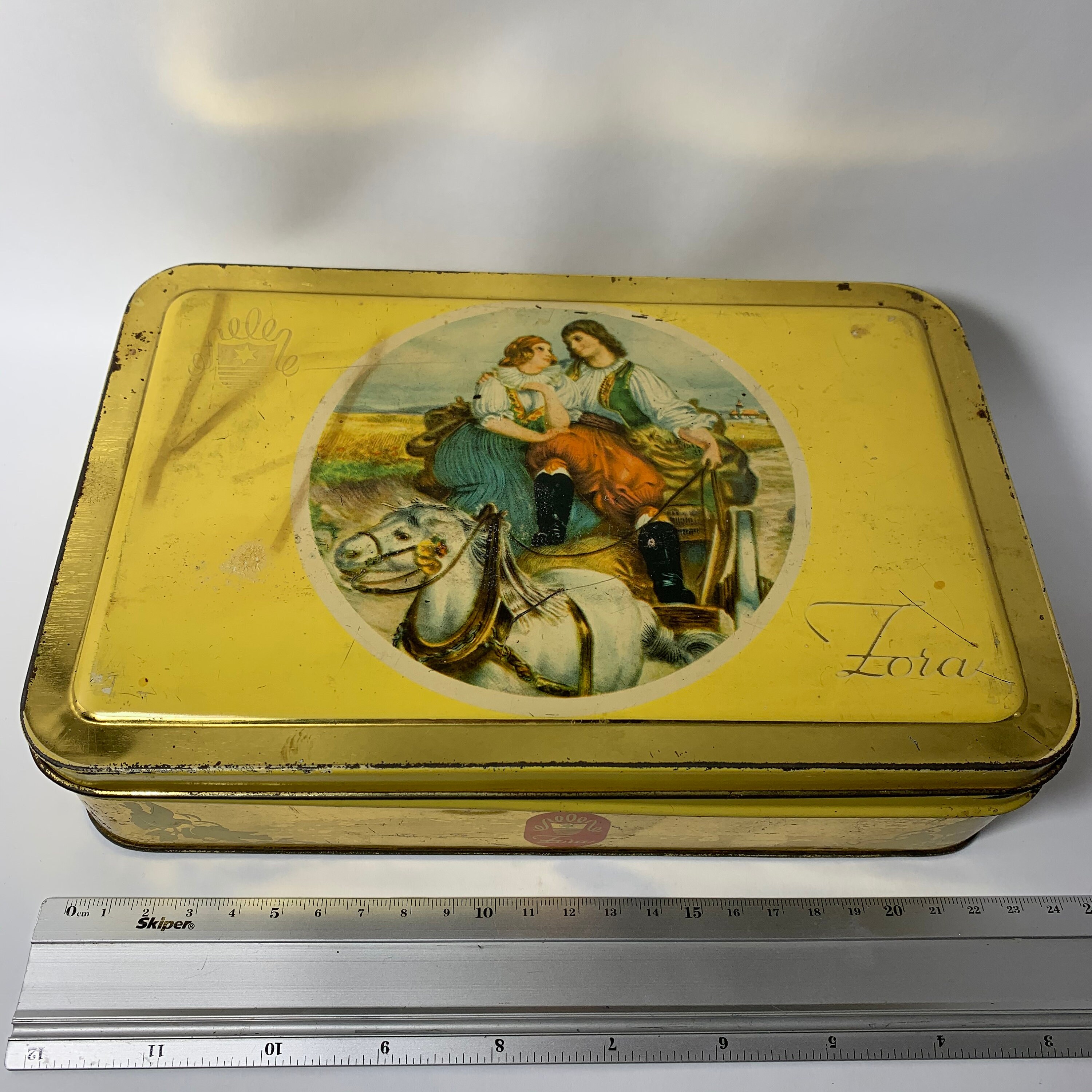 Large Vintage Candy Box 60s Candy Can Old Box Shabby Art | Etsy