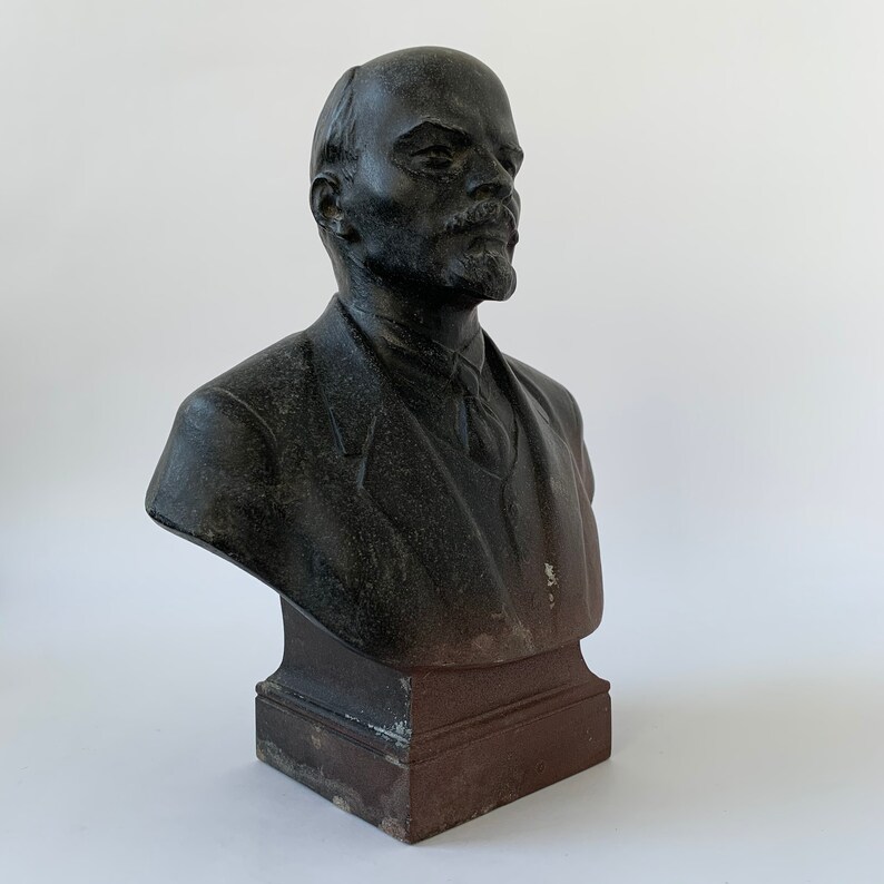 Vintage Bust Lenin Soviet Table Sculpture Collectible | Etsy