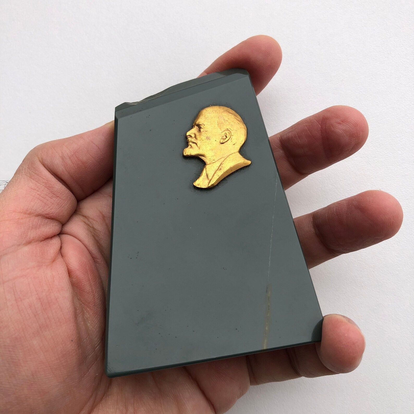 Vintage Souvenir "lenin", Miniature Desktop Monument, Natural Stone ...