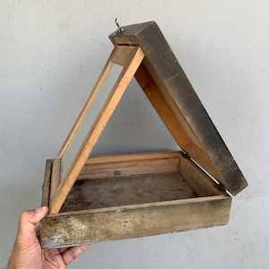 Vintage Shaving Box, Wooden Box With Mirror, Travel Shaving Box, Old ...