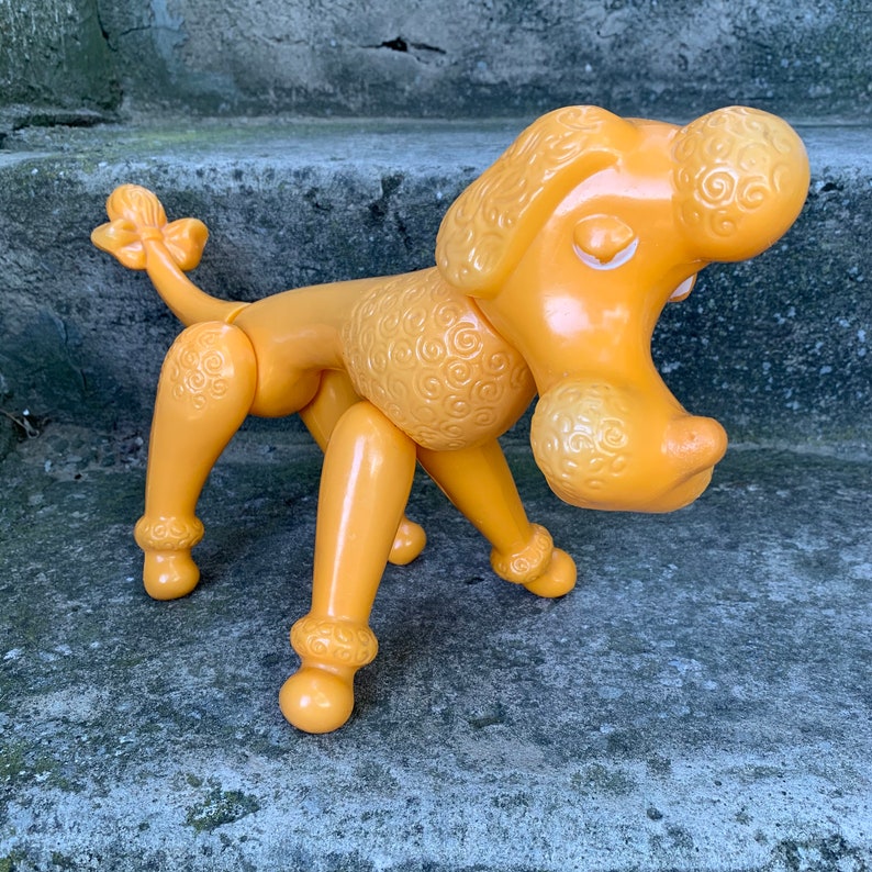 Soviet Plastic Toy poodle Vintage Toy of the - Etsy