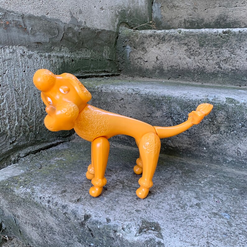 Soviet Plastic Toy poodle Vintage Toy of the | Etsy