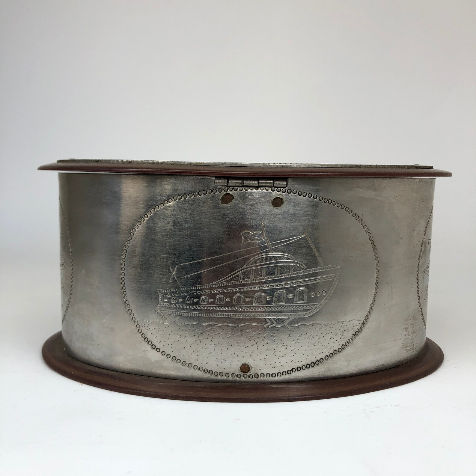 Vintage Jewelry Box Soviet Jewelry Box Handmade Oval - Etsy