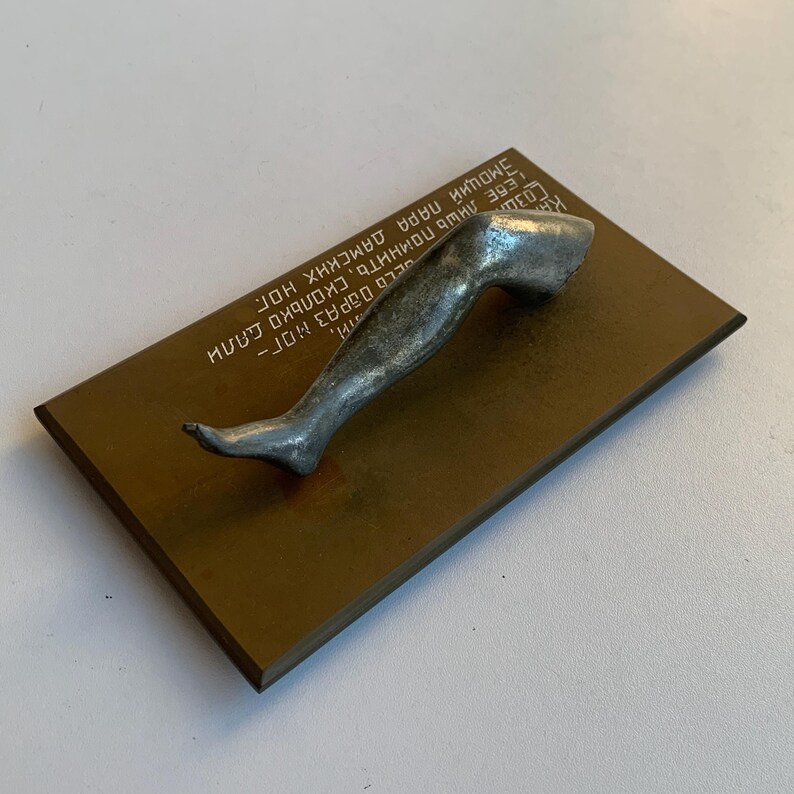 Female Legs Sculptures, "female Leg", Vintage Desk Souvenir, Soviet ...