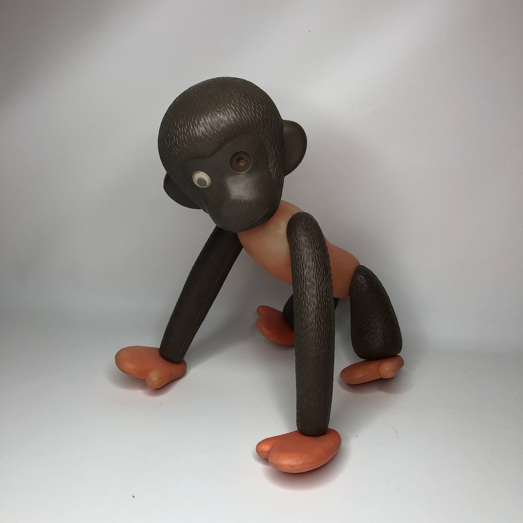 Rare Vintage Toy, Monkey, Plastic Monkey, Soviet Toy, Large Monkey Toy ...