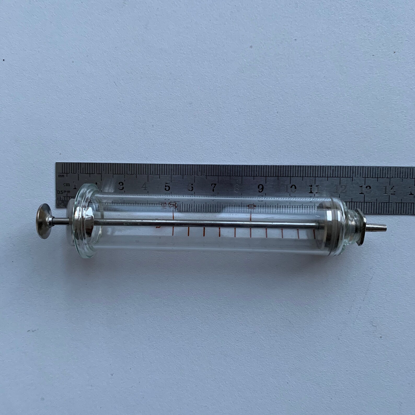 Reusable Medical Injection Syringe, 20ml, Glass Plunger and Collapsible ...