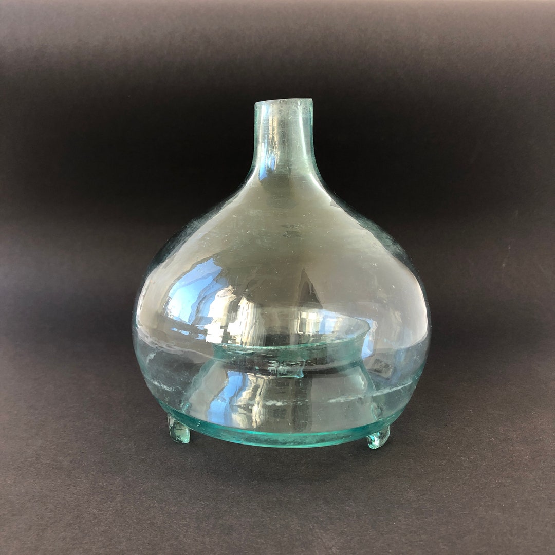 Antique Glass Vessel, Insect Trap, Flycatcher, Handmade, Glass Decor ...