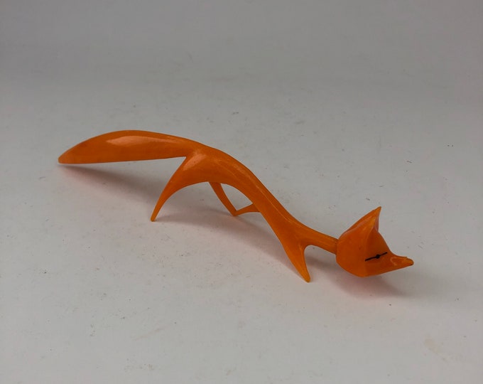 Vintage Plastic Fox, Art Deco, Vintage Figurines, Soviet Fox Figurine ...