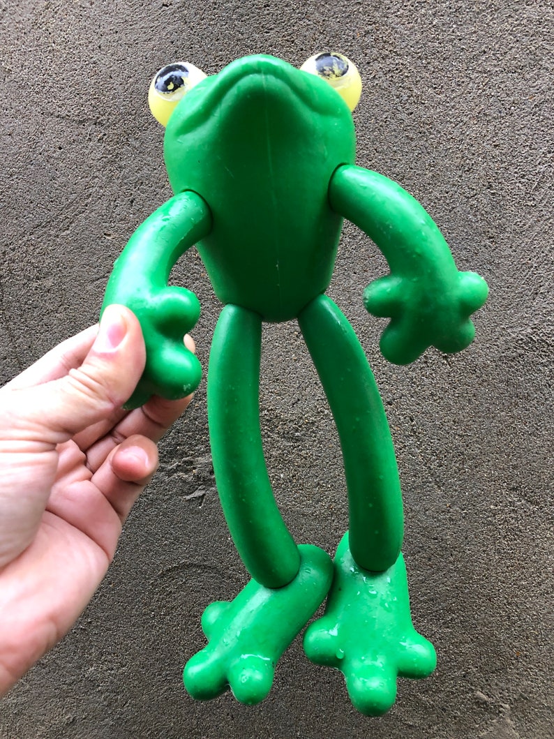 Vintage Rare Toy Green Toy Frog Toy Plastic Toad Soviet - Etsy