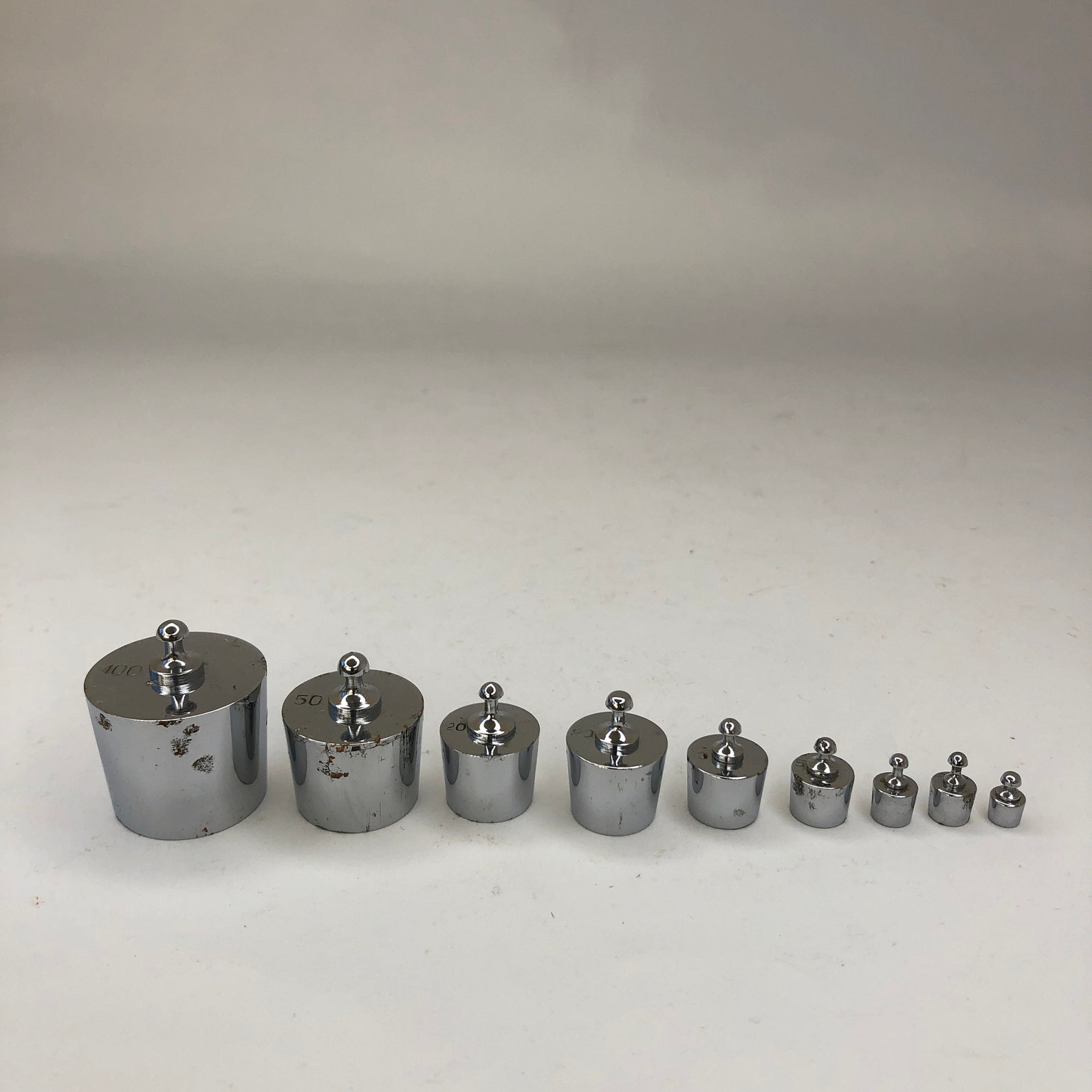 Vintage Set of Laboratory Weights, Soviet Weights, Plastic Box With ...