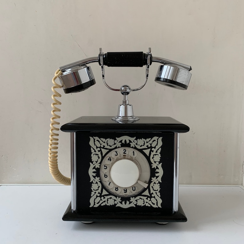 Vintage Rotary Telephone Kiev Soviet Telephone Black | Etsy
