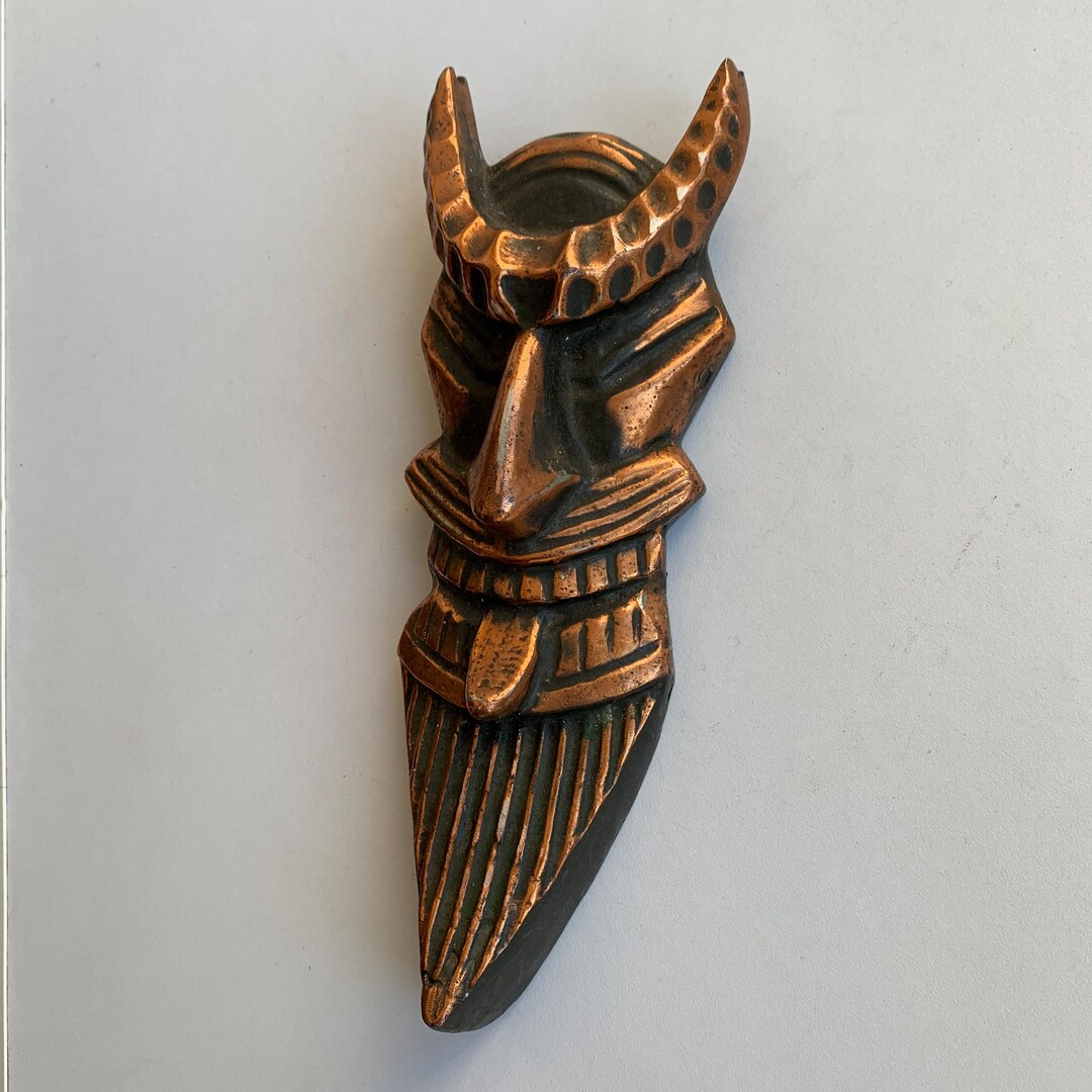 Vintage Devil Mask, Devil Face, Handmade, Metal Devil, Wall Decor ...