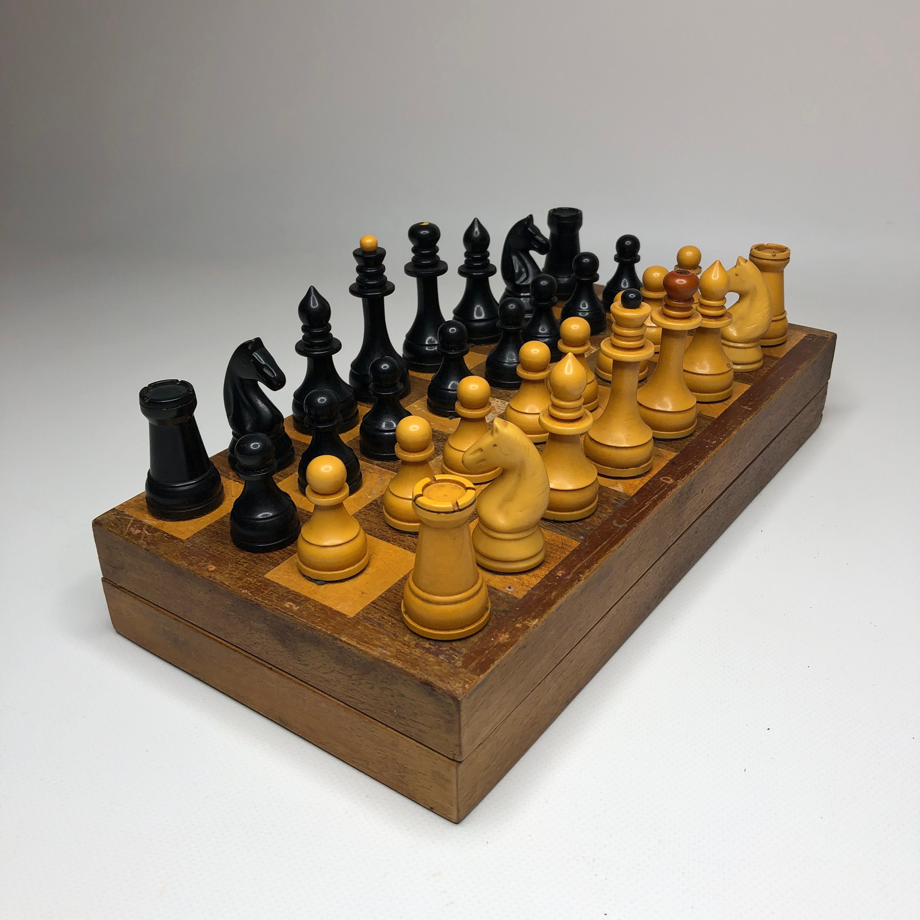Vintage Chess USSR, Bakelite Chess, Soviet Chess Set, Chess Board 32cm ...