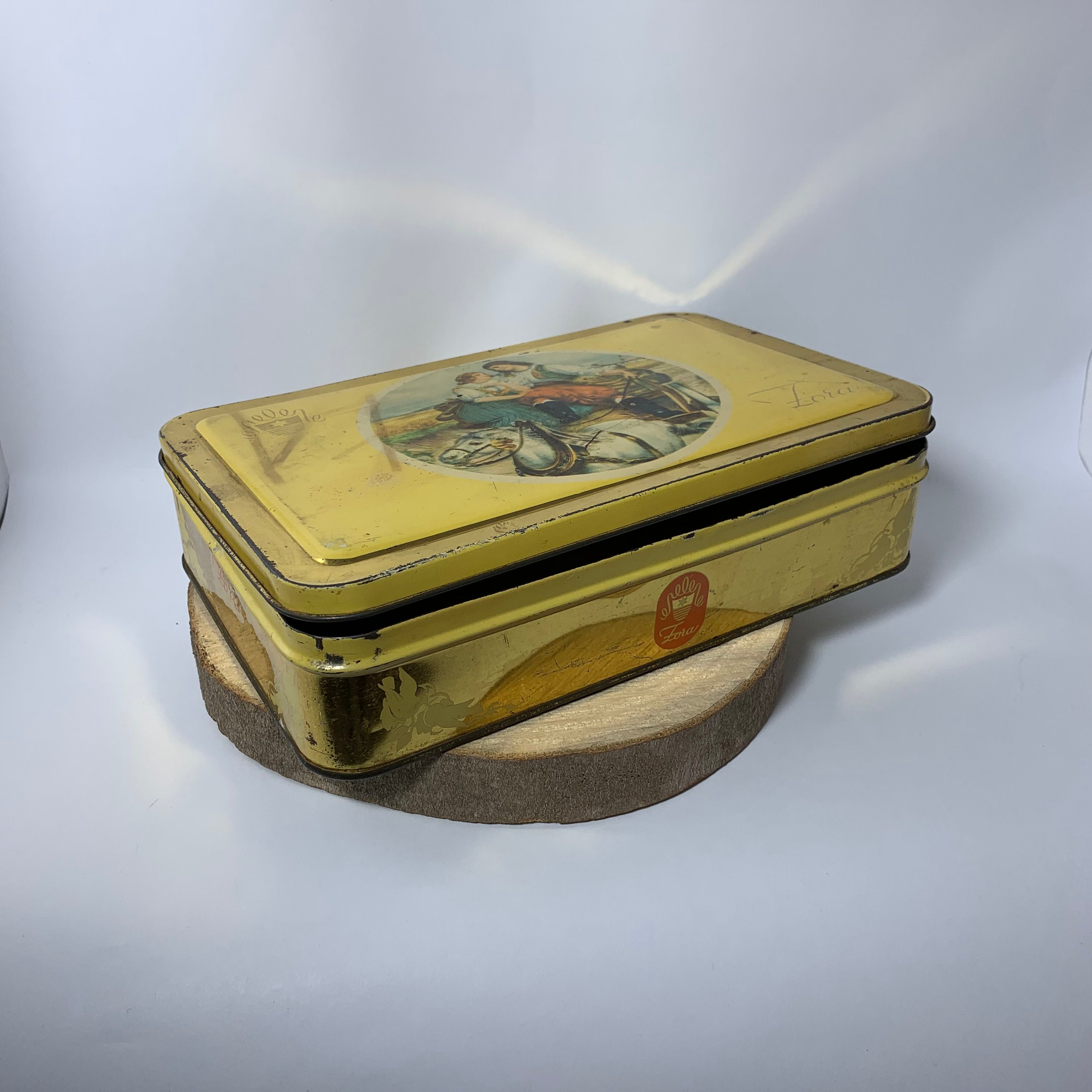 Large Vintage Candy Box 60s Candy Can Old Box Shabby Art | Etsy