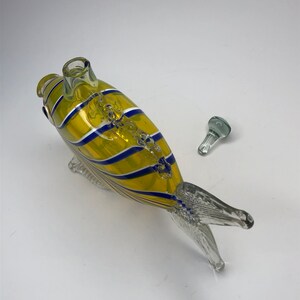 Vintage Glass Fish Fish Decanter Decorative Colored Fish - Etsy