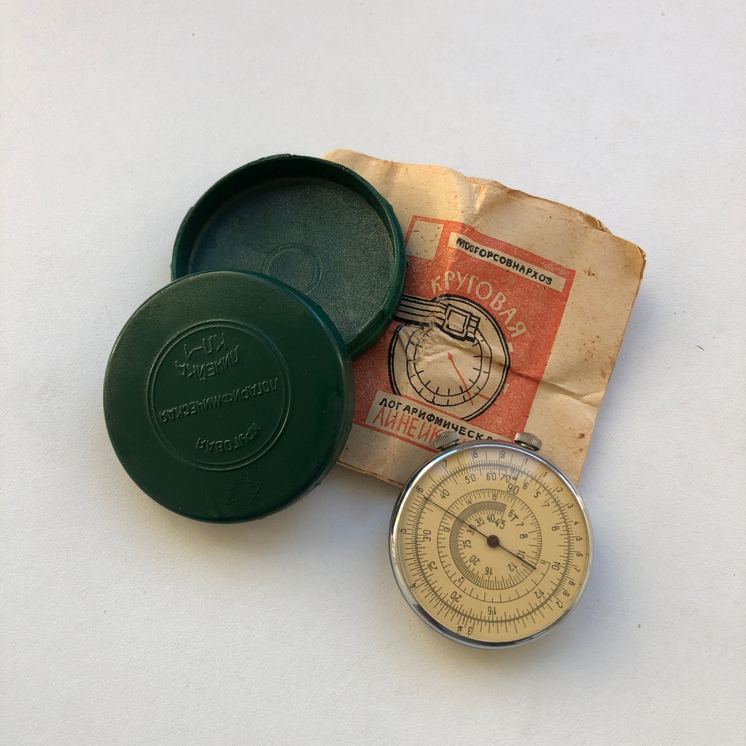 Vintage Calculating Ruler Circular Ruler KL-1 Calculating - Etsy