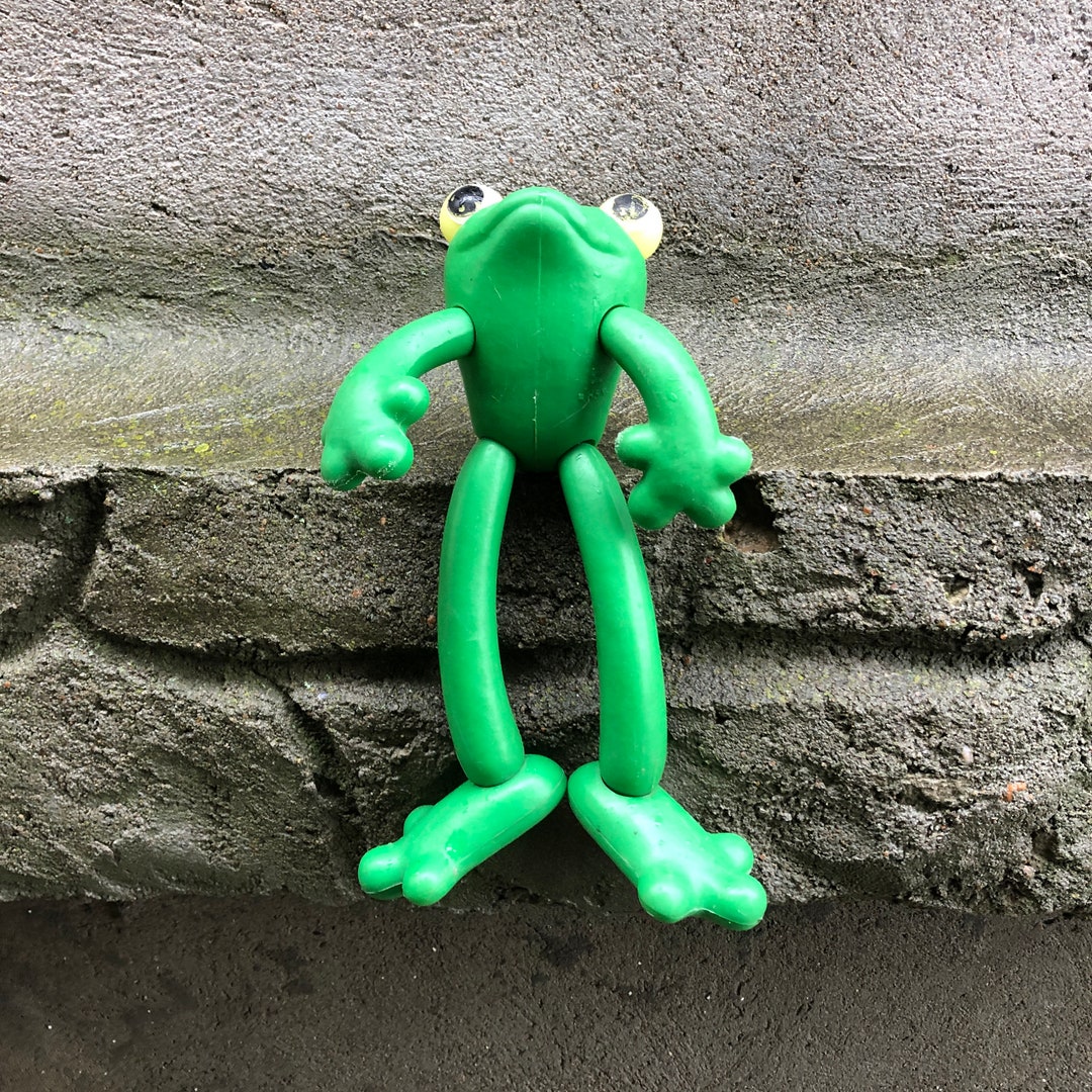 Vintage Rare Toy, Green Toy, Frog Toy, Plastic Toad, Soviet Toy ...