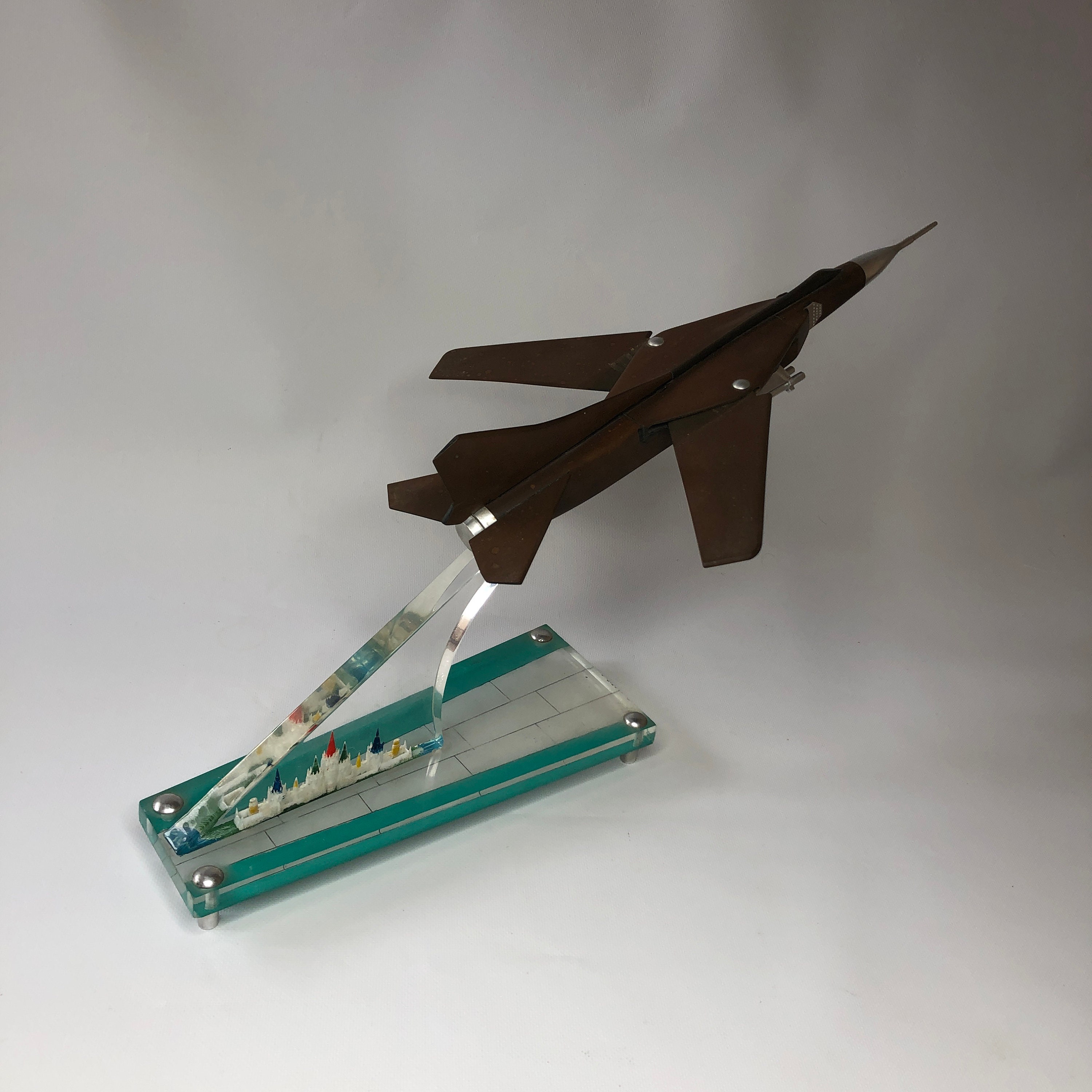Vintage Airplane Model, Soviet Airplane, MIG-23 Fighter, Table Decor ...