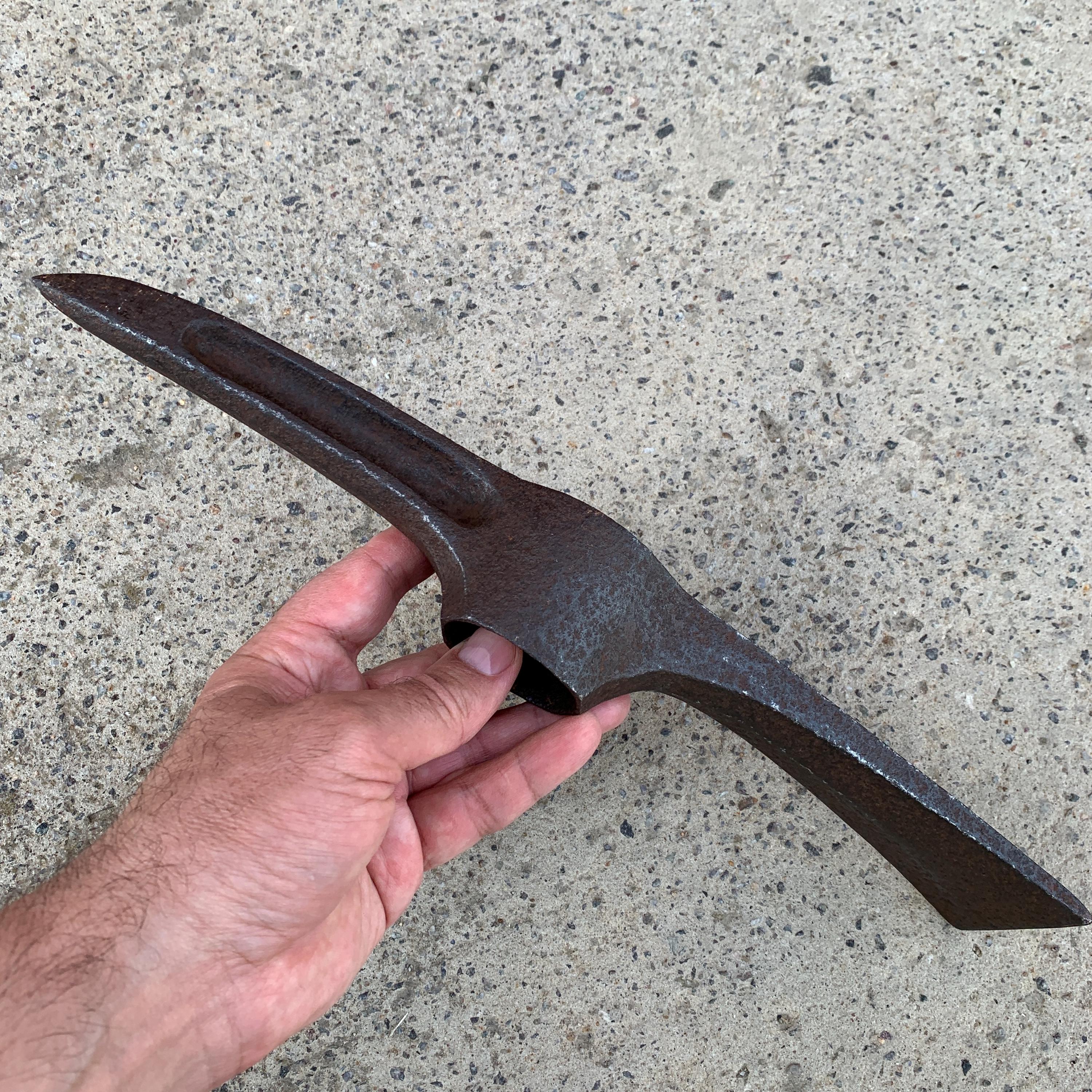Vintage Craft Tool, Old Pickaxe, Digger's Tool, Construction Pickaxe ...