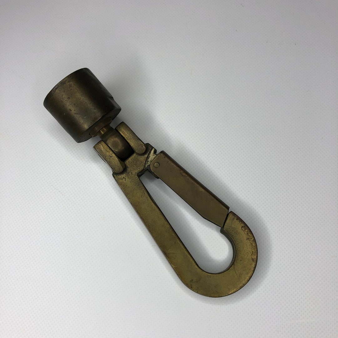 Antique Bronze Carabiner, Large Marine Carabiner, Antique Marine ...