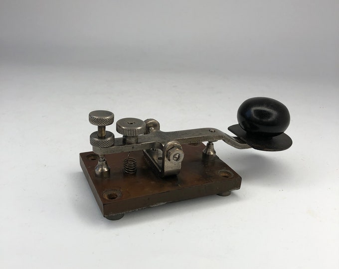 Vintage Telegraph Key, Morse Key, Morse Code, Steampunk, Industrial ...