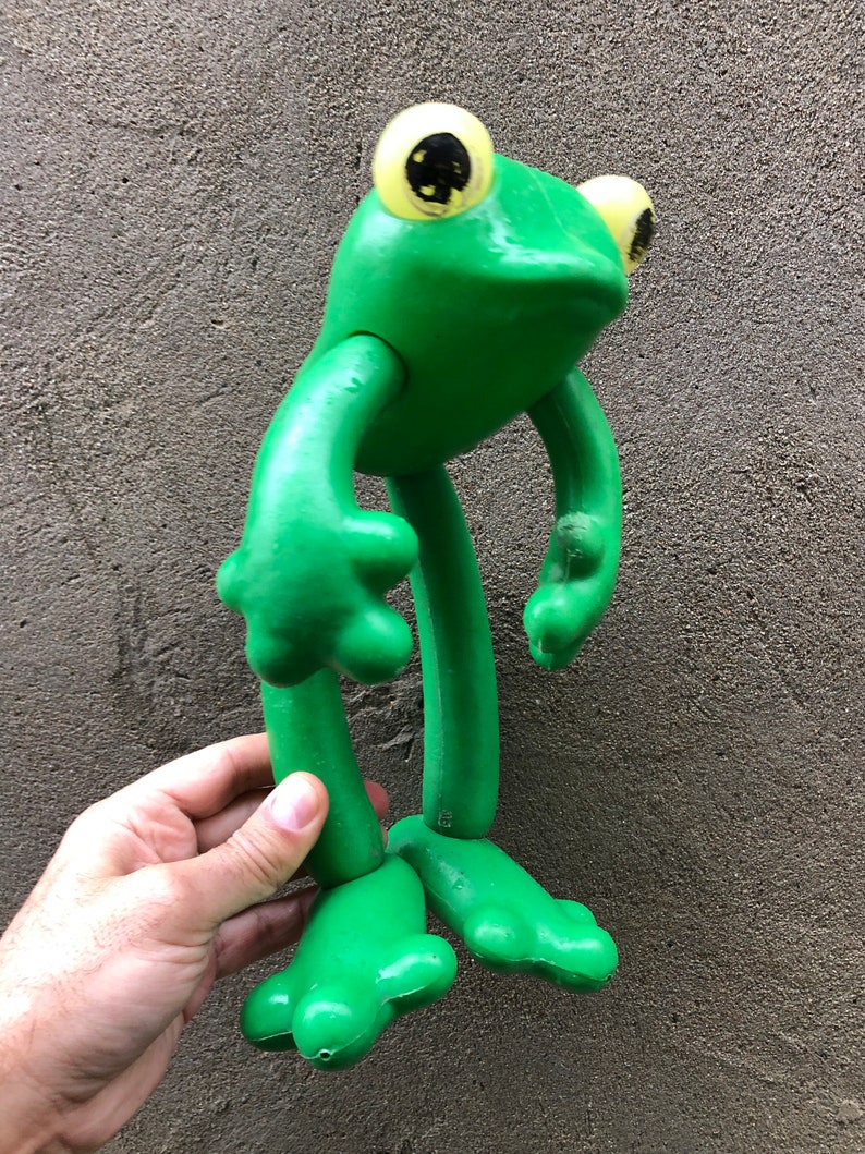 Vintage Rare Toy Green Toy Frog Toy Plastic Toad Soviet - Etsy