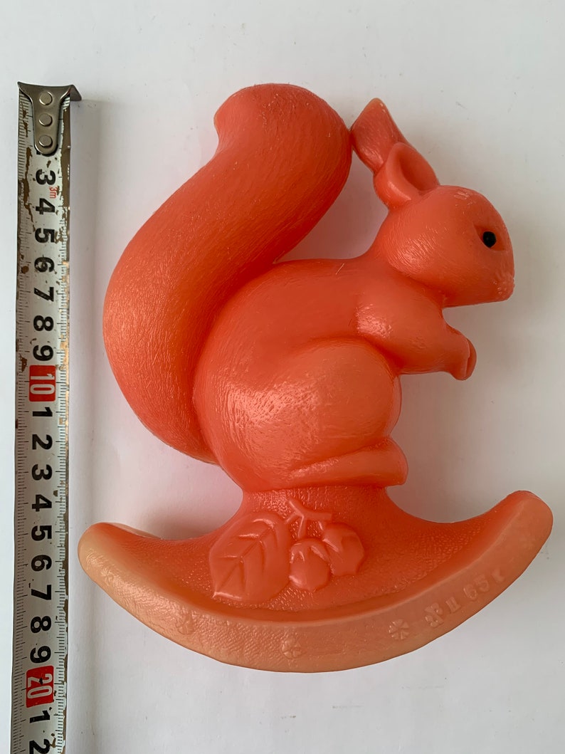 Vintage Plastic Squirrel Toy Soviet Toy Rare Toy Old Toy | Etsy