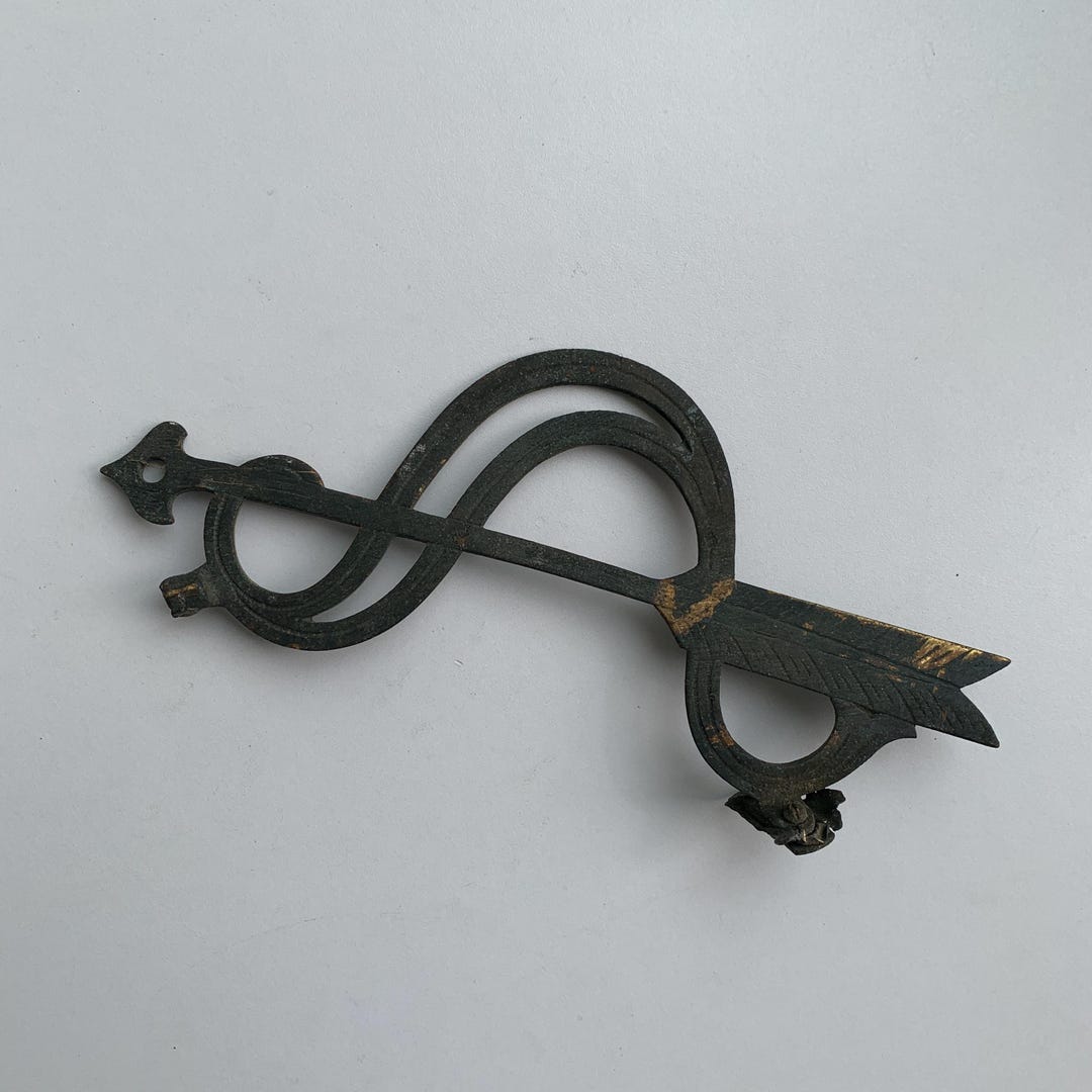 Vintage Arrow Sign, Bronze Arrow, Arrow Decor, Architectural Trophy ...