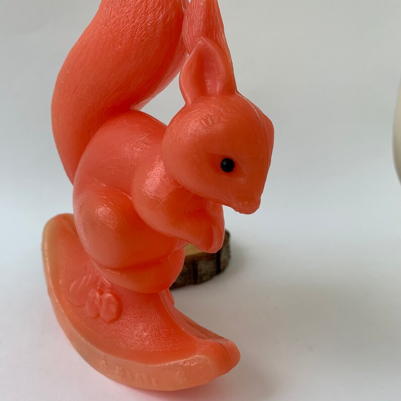 Vintage Plastic Squirrel Toy Soviet Toy Rare Toy Old Toy | Etsy